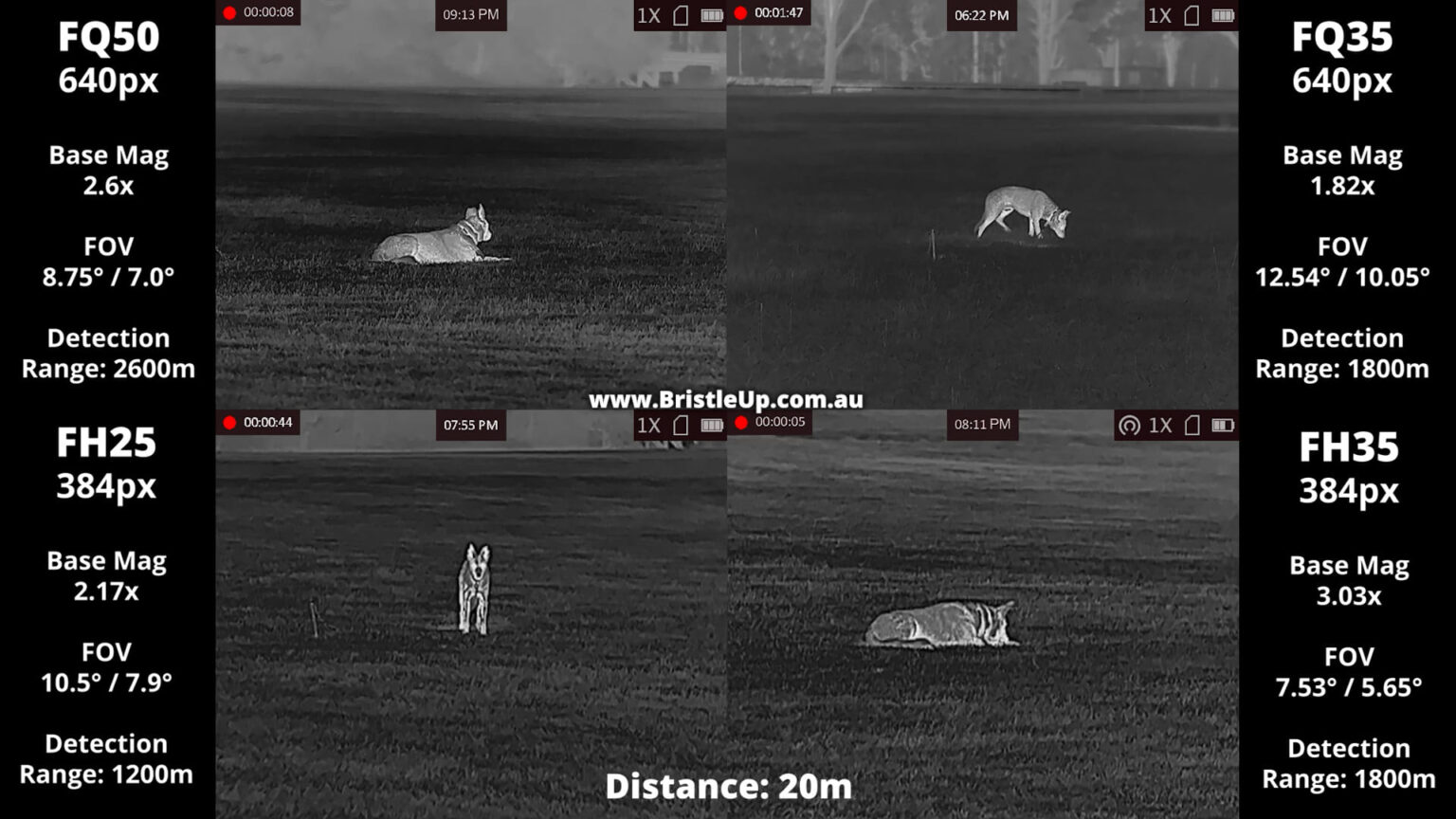 Hikmicro Falcon Series FH25 | FH35 | FQ25 | FQ35 | FQ50 – BRISTLE UP