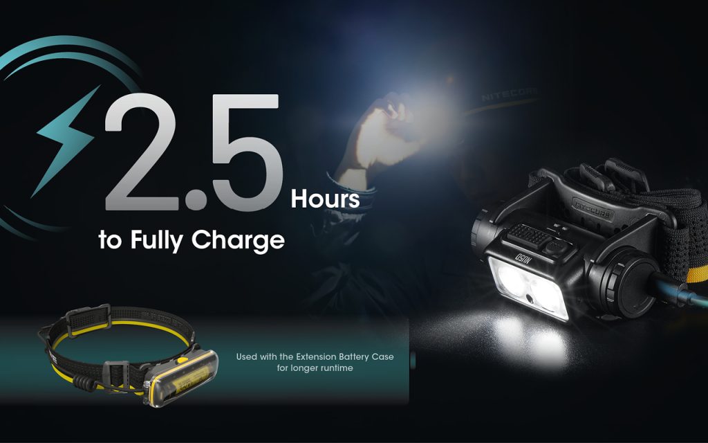 Nitecore NU50 High Output 1400 lumen lightweight rechargeable headlamp ...