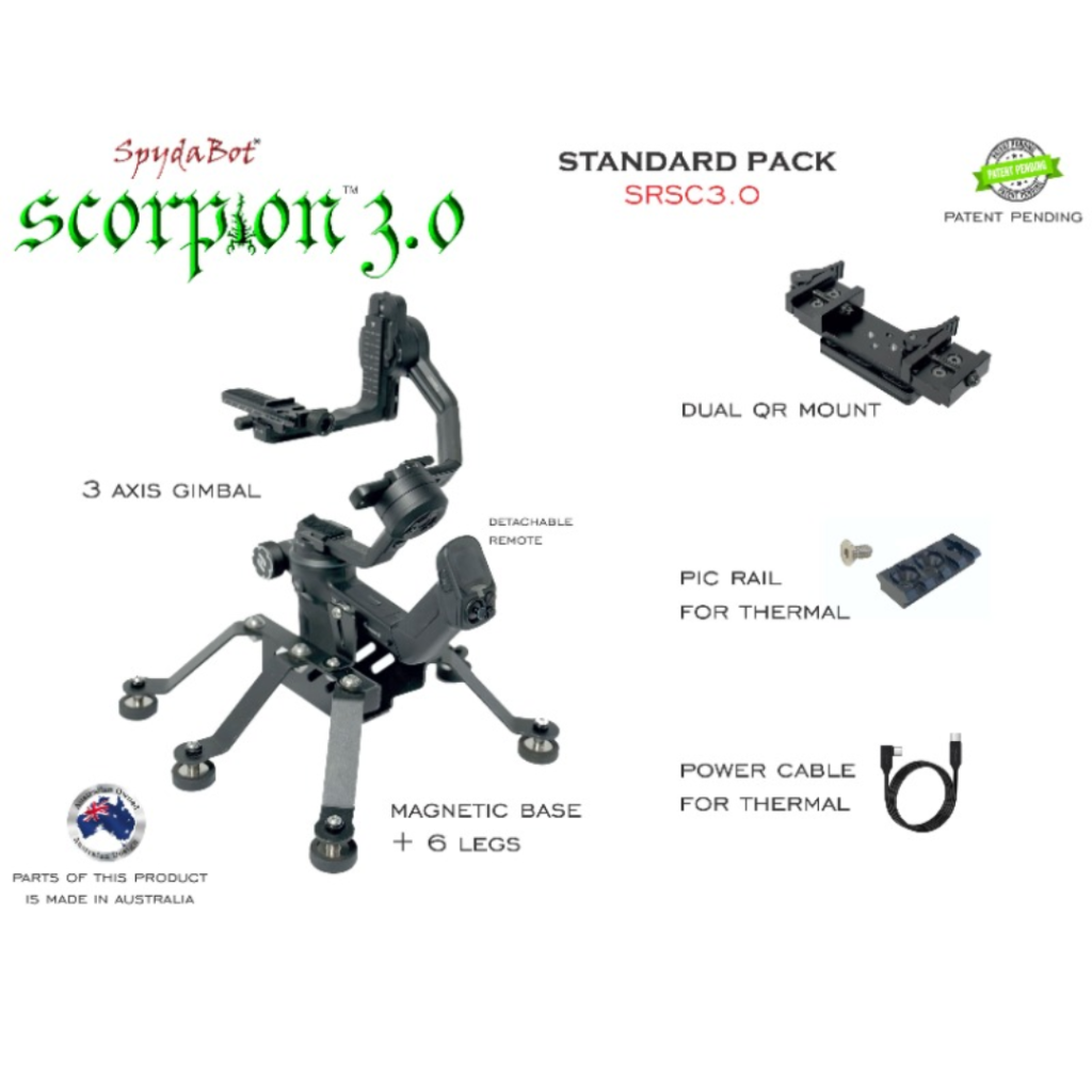 SpydaBot SCORPION 3.0 by SmartRest – 3-Axis Wireless Gimbal for Thermal Devices & Cameras ...