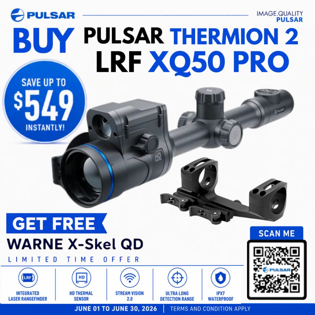 Pulsar Thermion 2 PRO XQ50 LRF – Thermal Scope | FREE Warne X-Skel QD ...